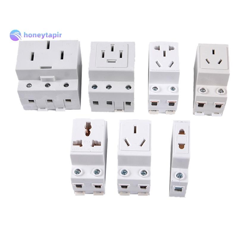 honeytapir AC30 EU And AU Type 35mm DIN Rail Mount AC Power 10A 16A 25A 250V 440V 2/3/4/5 Pin ...