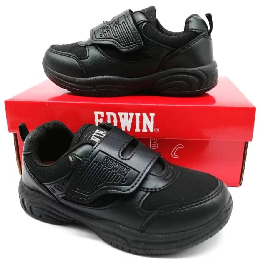 100%Ori EW3003 Kasut Sekolah Hitam Edwin # /Black School Shoes/Primary ...