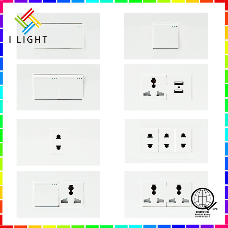 Wide Series 1,2,3 Gang Switch/Outlet Universal Modern Light Switch ...