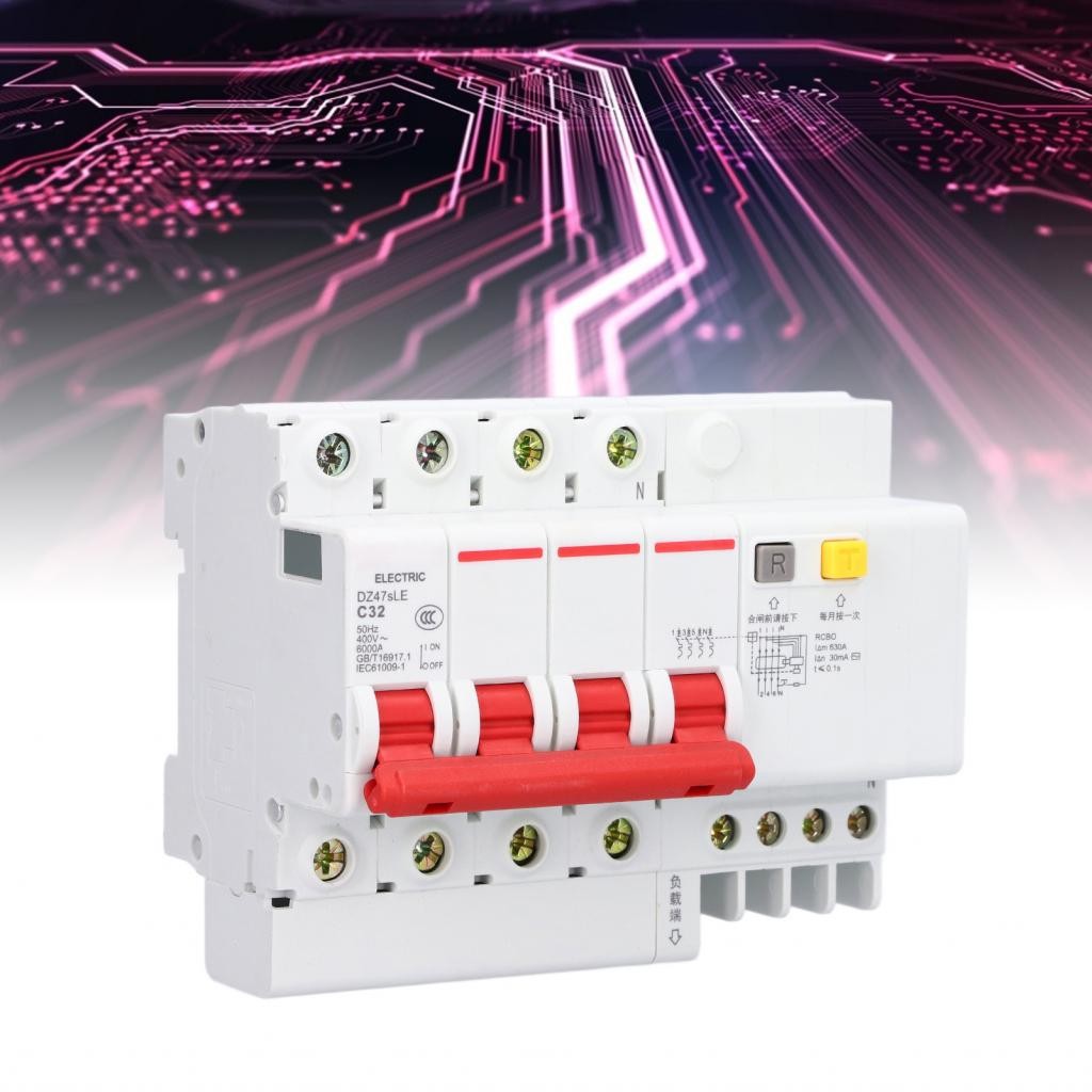 Legendtop C32 Miniature Circuit Breaker 6 KA Breaking Capacity AC 400V ...