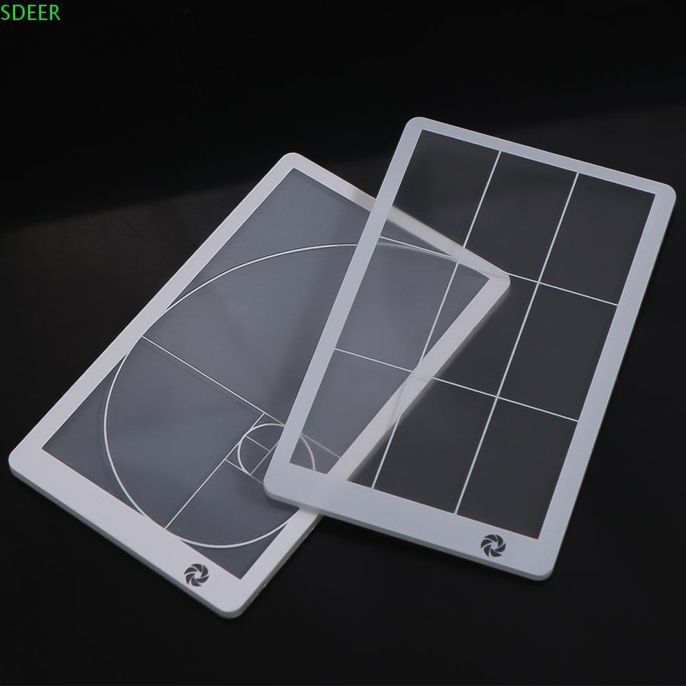 SDEER Viewfinder Ruler, Transparent Composition Golden Ratio Ruler ...