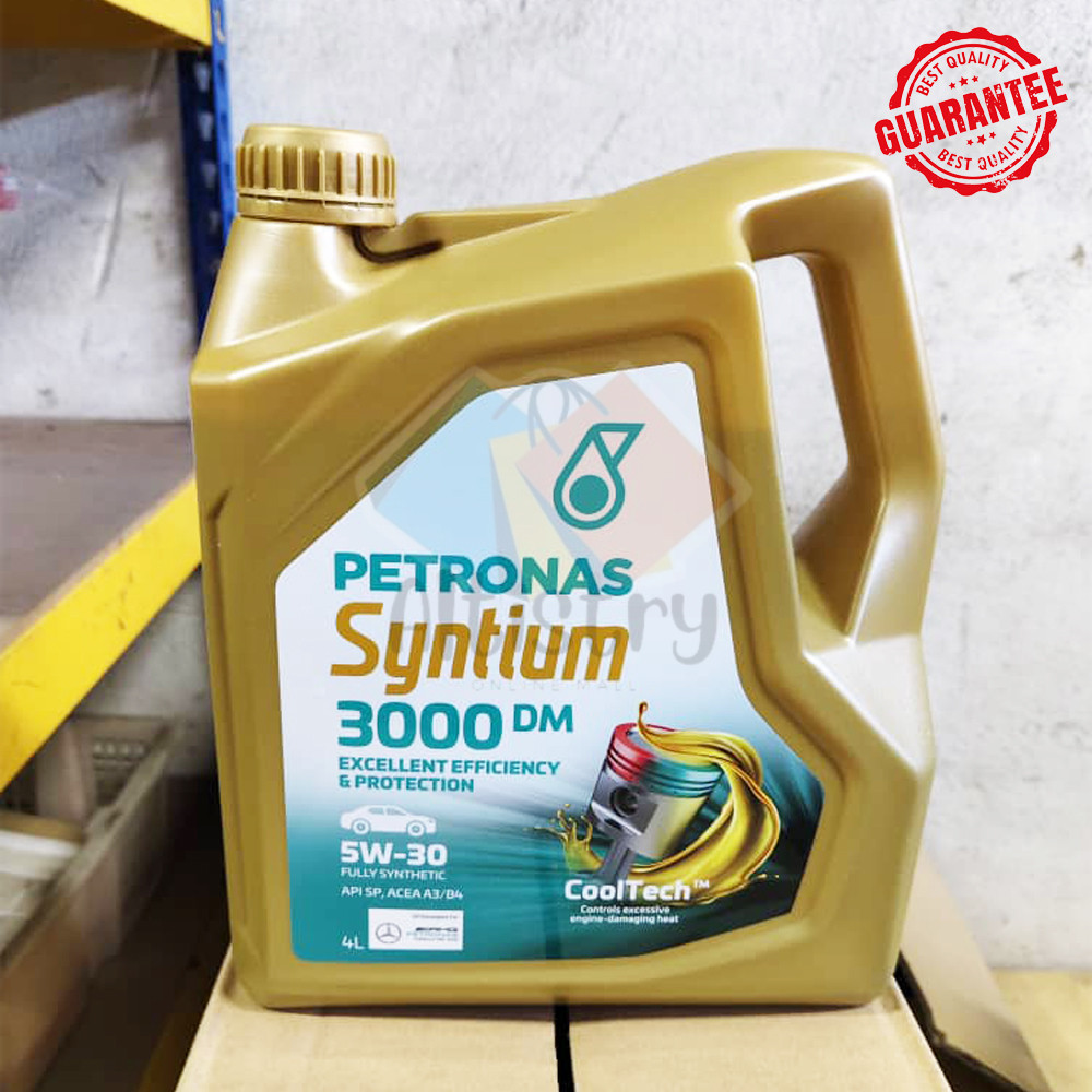 ORIGINAL PETRONAS SYNTIUM 3000 DM 5W-30 FULLY SYNTHETIC ENGINE OIL (4L) | Shopee Malaysia