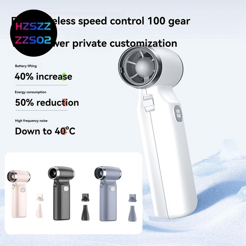 Handheld Turbo Jet Fan Desktop Fan 110000RPM Rechargeable Mini Office ...