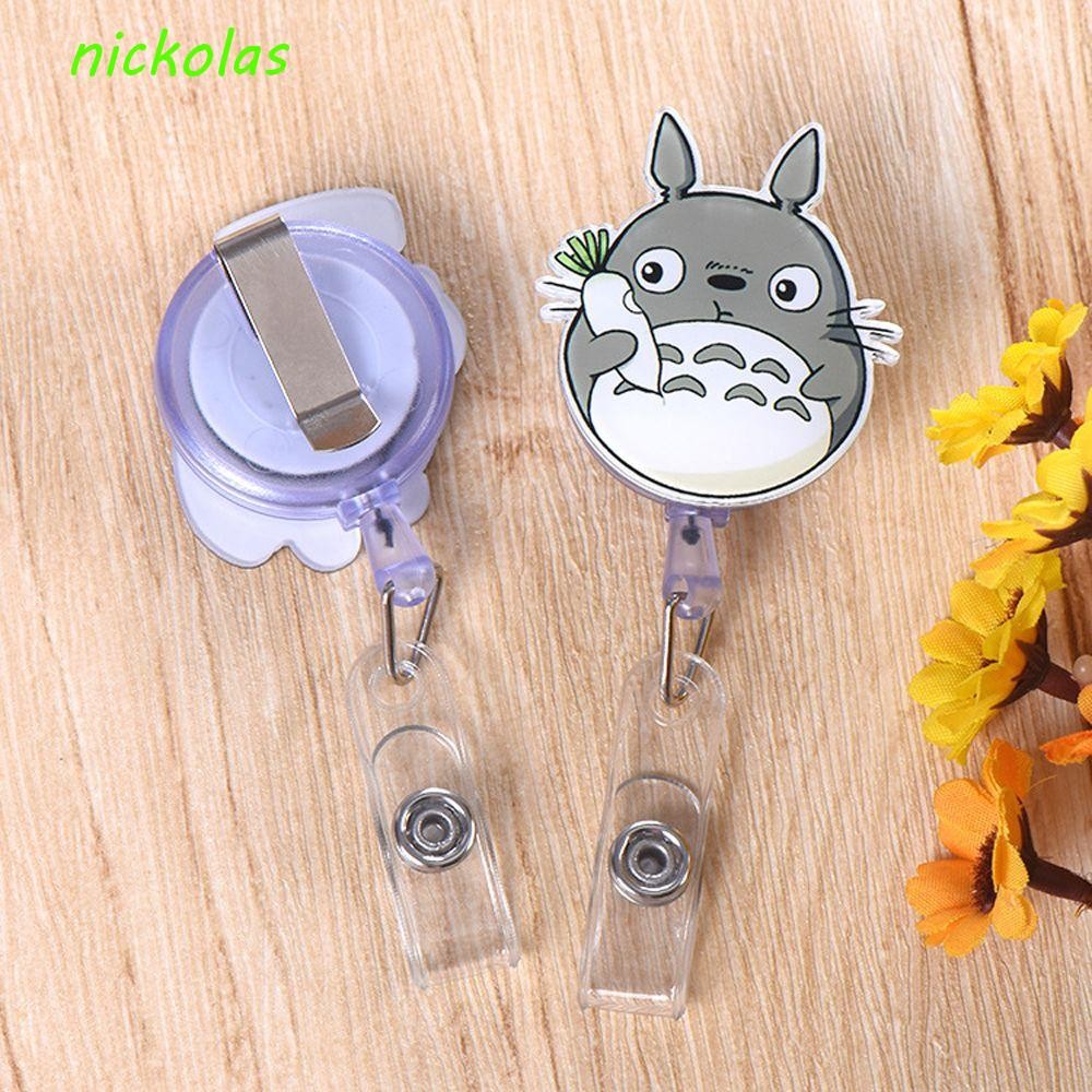 NICKOLAS Retractable Badge Reel Chest Card Kawaii Students Card Office ...