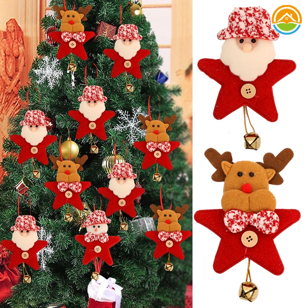 1/4Pcs DIY Christmas Tree Hanging Bells Ornaments / New Year Xmas Home ...