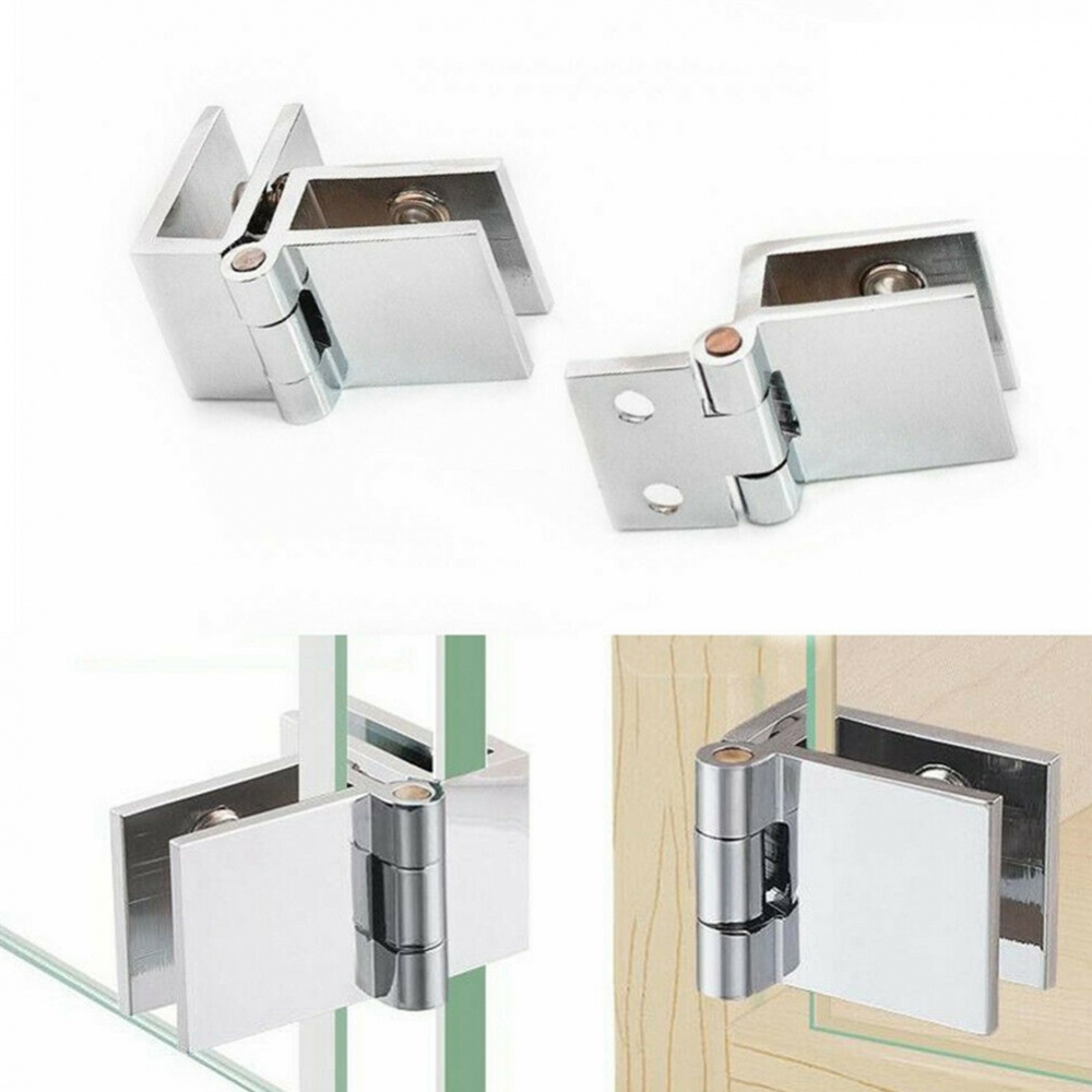 Add a Touch of Style and Security to Your Glass Doors Silver Hinge ...