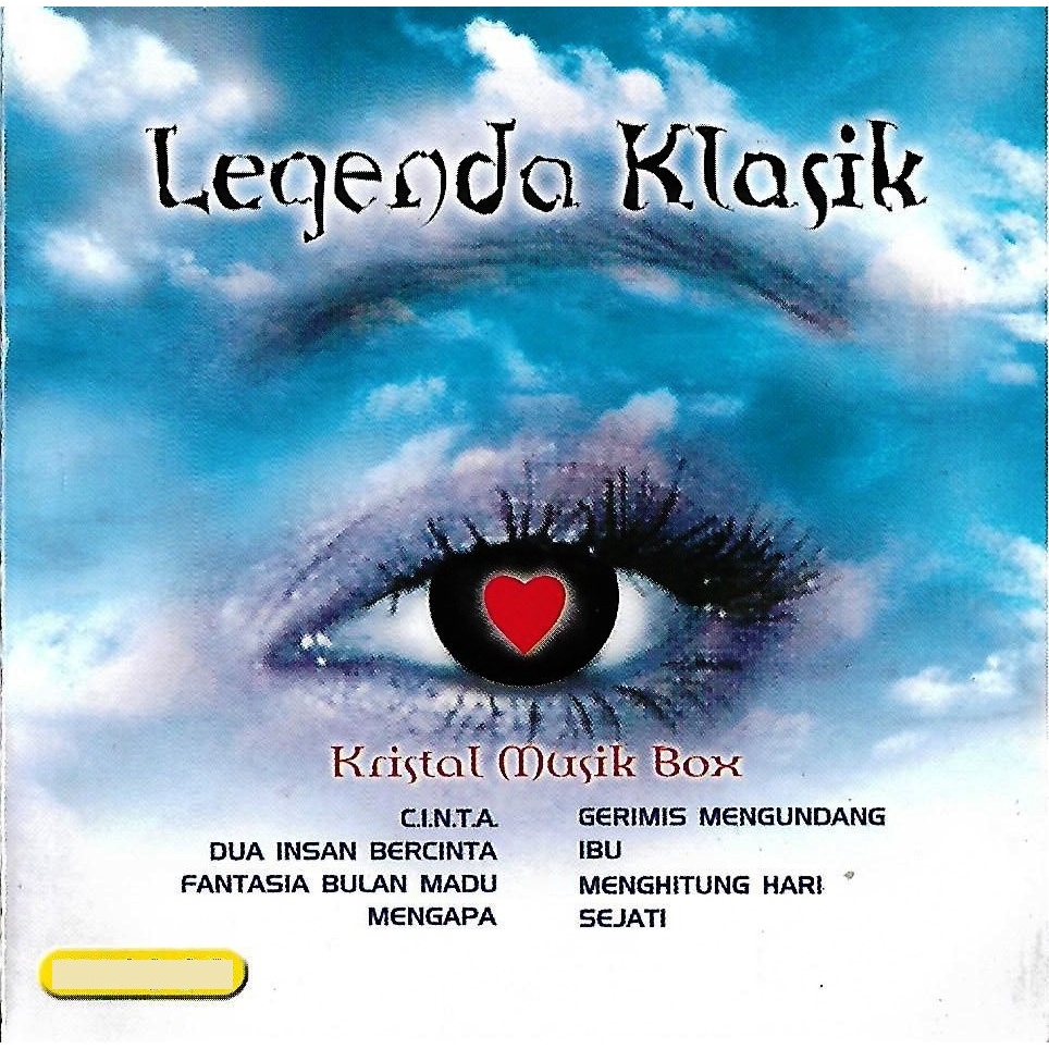 Legenda Klasik Kristal Musik Box CD 16 Lagu Rock Melayu Instrumental ...