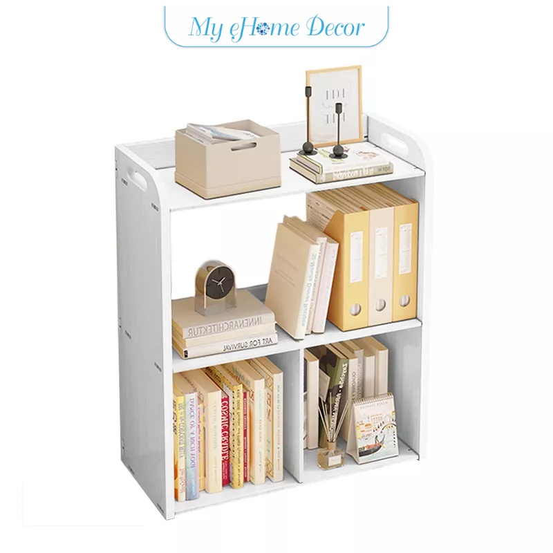 Dormitory tabletop book storage rack student bookshelf desk space saver ...