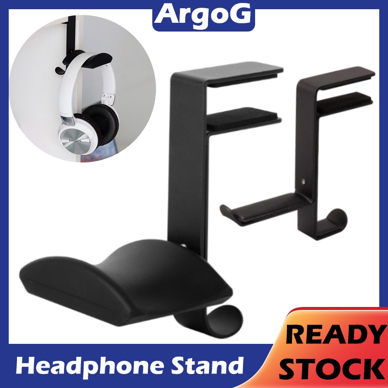 ArgoG Universal Headphone Hanger PC Gaming Headphone Stand Clip-On Desk ...