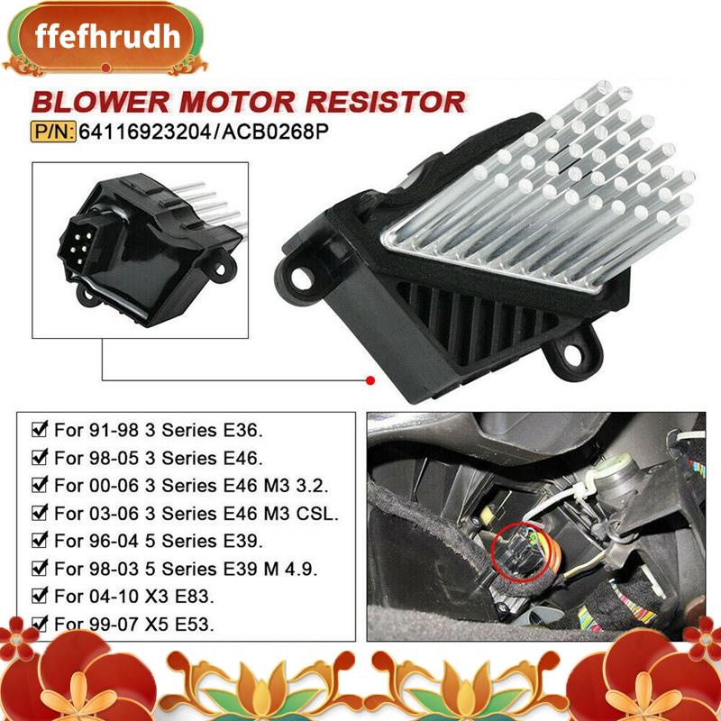 Heater Blower Motor Resistor for -BMW E46 E39 X5 X3 1997-2006 ...