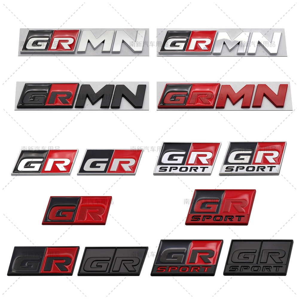 1Pcs Car Sticker GR Sport Logo Emblem Badge Decals for Toyota HV YARiS ...