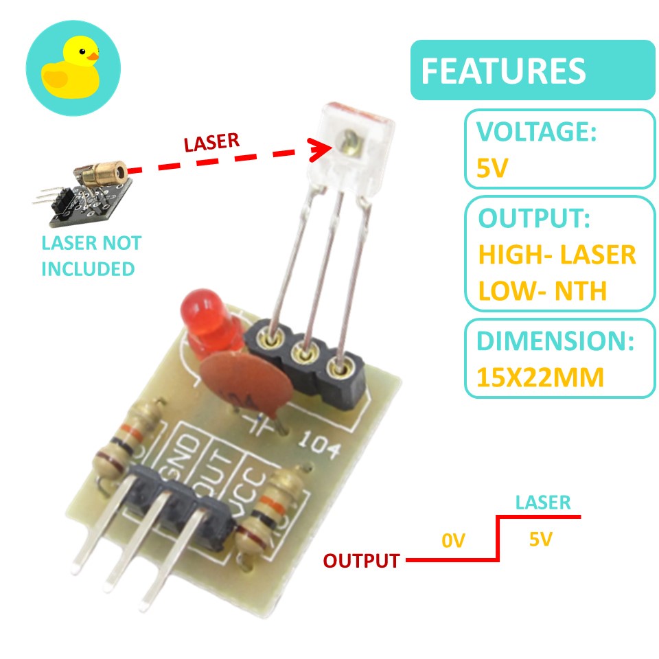 KY-008 Laser Diode Receiver Module | Shopee Malaysia