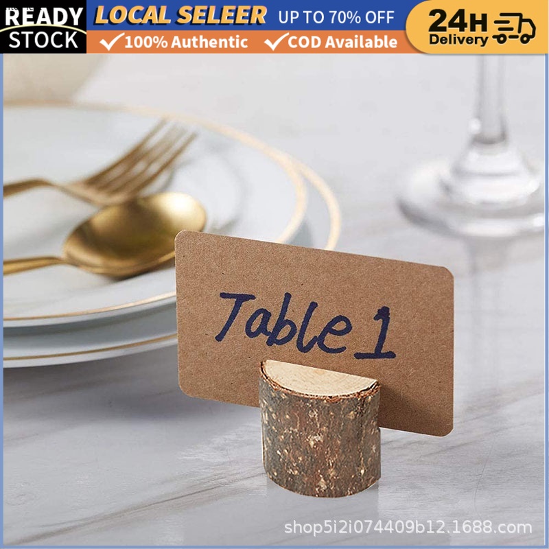 Wedding Party Home Table Number Name Sign Holder DIY Decoration Rustic ...