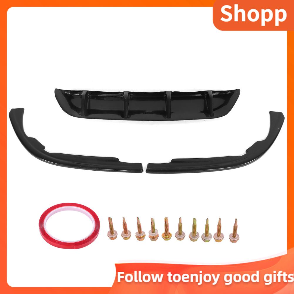 Shopp Gloss Black for Maxton Style Rear Bumper Diffuser Extension Lip ...