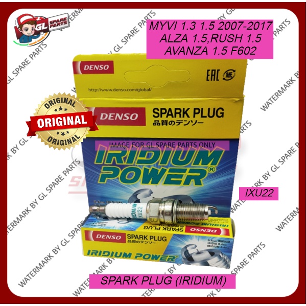 ORIGINAL DENSO IRIDIUM SPARK PLUG PERODUA MYVI 1.3 1.5 2007-2017 ...