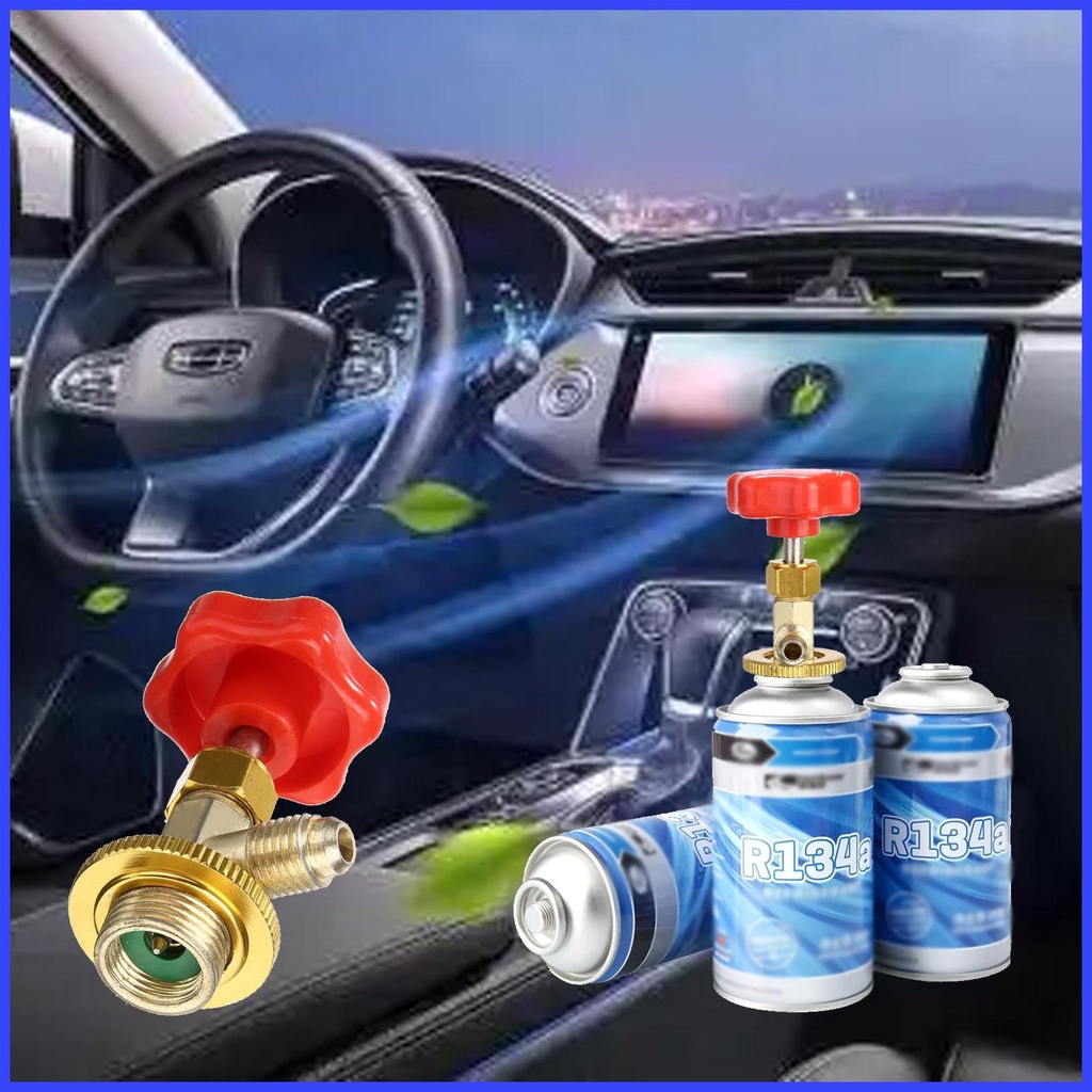 R-134A Can Tap R134A Dispenser Valve AC Refrigerant Bottle Opener Car ...