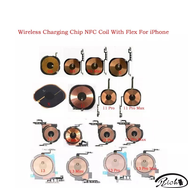 Wireless Charging Charger Panel Sticker Chip NFC Coil With Power Volume ...