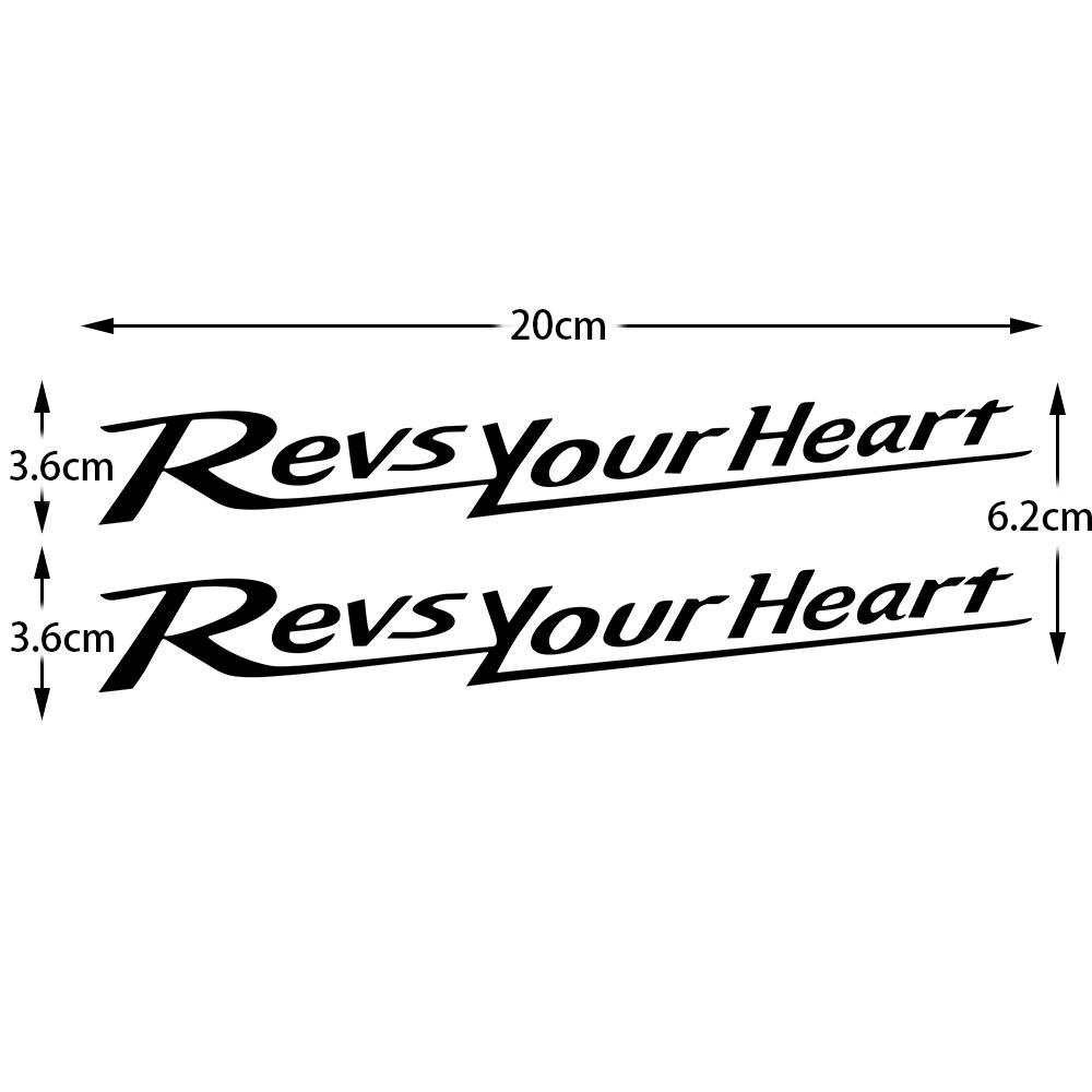 2 Pieces of Yamaha I125 Revs Your Heart Logo Motorcycle Stickers Yamaha ...