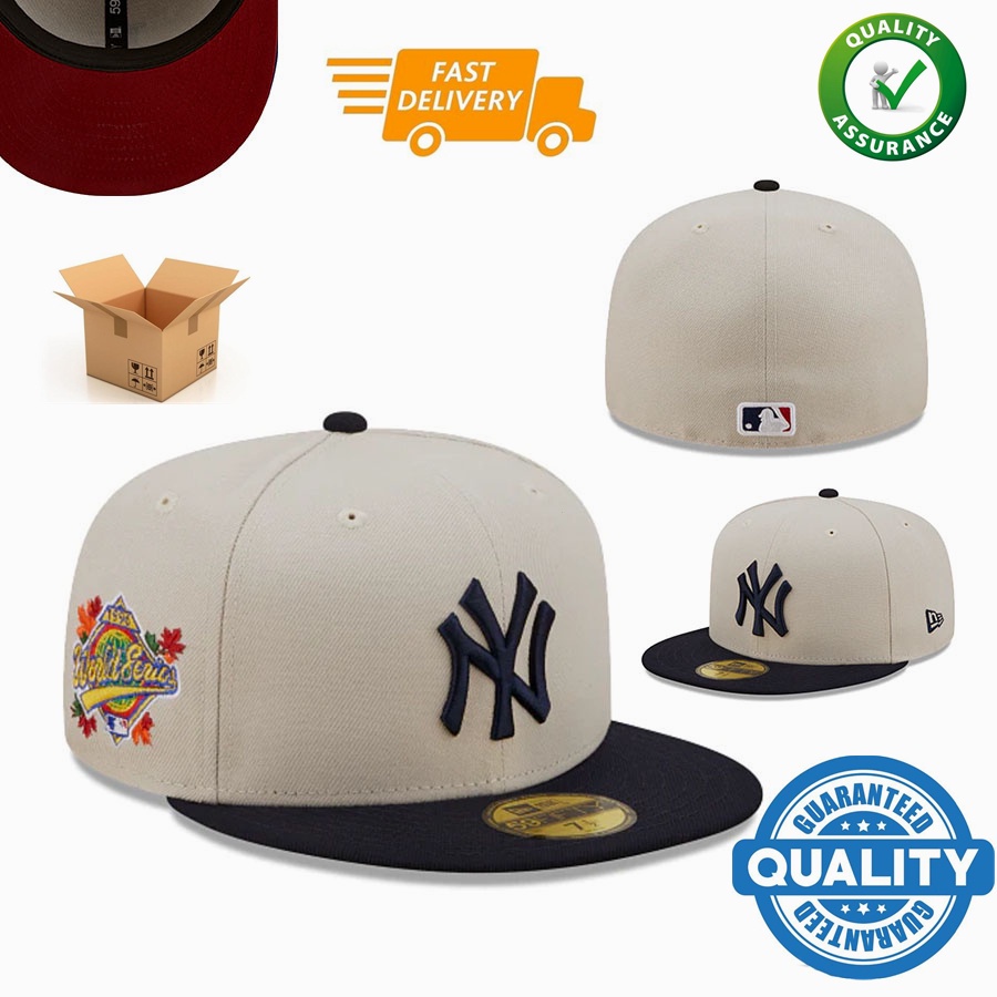 MLB New York Yankees Fitted Hat Men Women New Era Cap Full Closed Caps ...