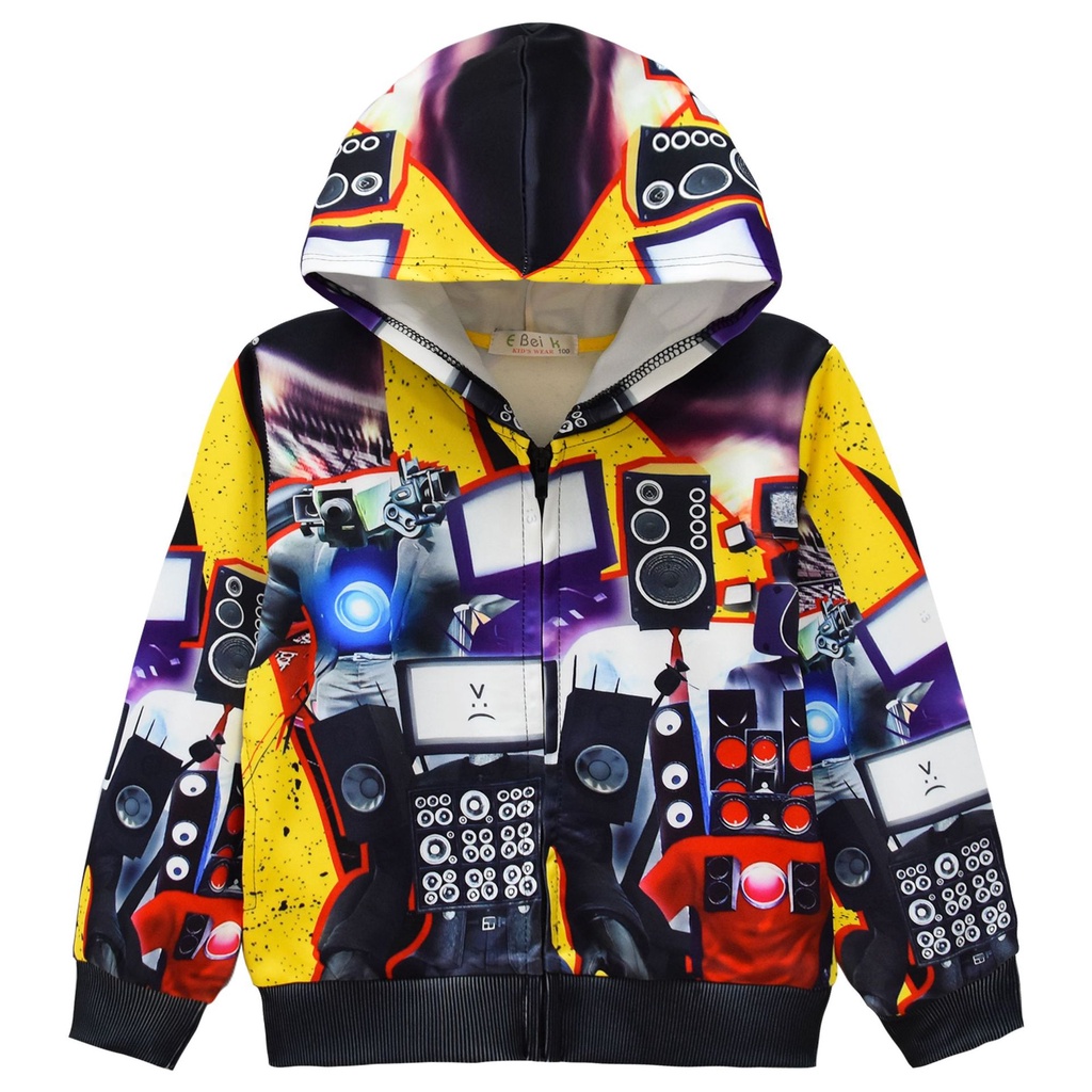 Raya 2024 Kids Skibidi Toilet Coat Cosplay Costumes Funny Speaker Man ...