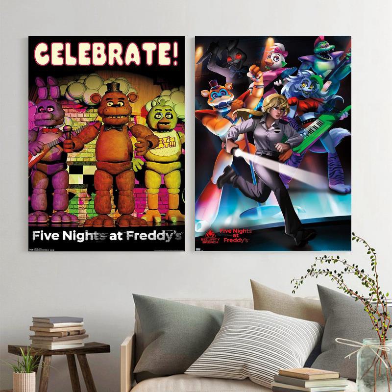 FNAF-Ultimate Group Canvas Art Poster and Wall Art Picture Print Modern ...