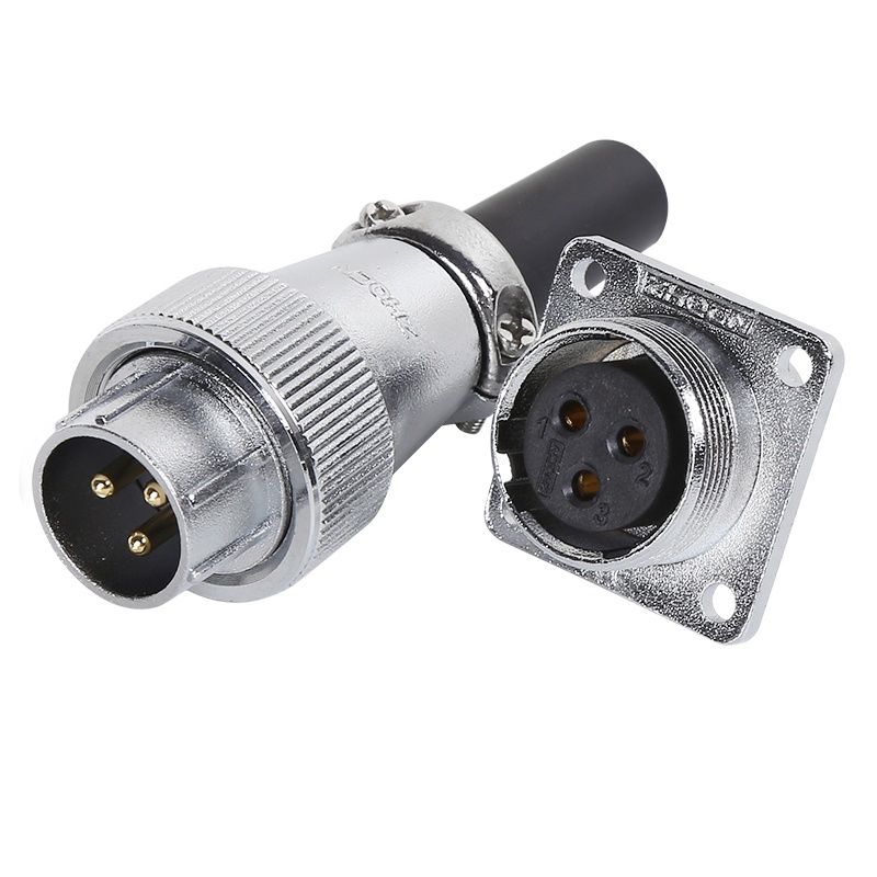 ZHQCN WS20 TQ+Z M20 Panel Mount Waterproof Male Female Connector Plug ...