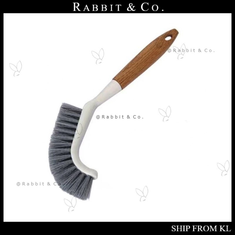R&C Oak Handle Cleaning Brush Deep Scrub Brush Grout Edge Track Brush ...
