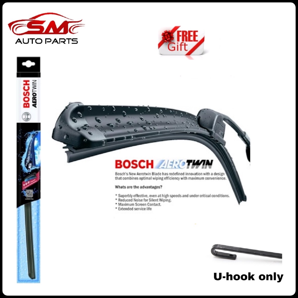 Bosch Aerotwin Wiper Blade Set 21"/17" - Wira / Satria / Myvi Lagi Best ( U-Hook ) | Shopee Malaysia