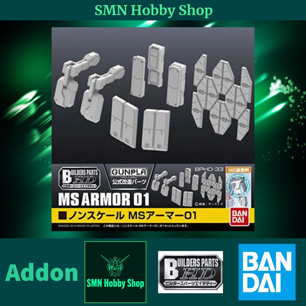 HG 1/144 MS Armor 01 Addon Weapon & Backpack [Builders Parts HD ...
