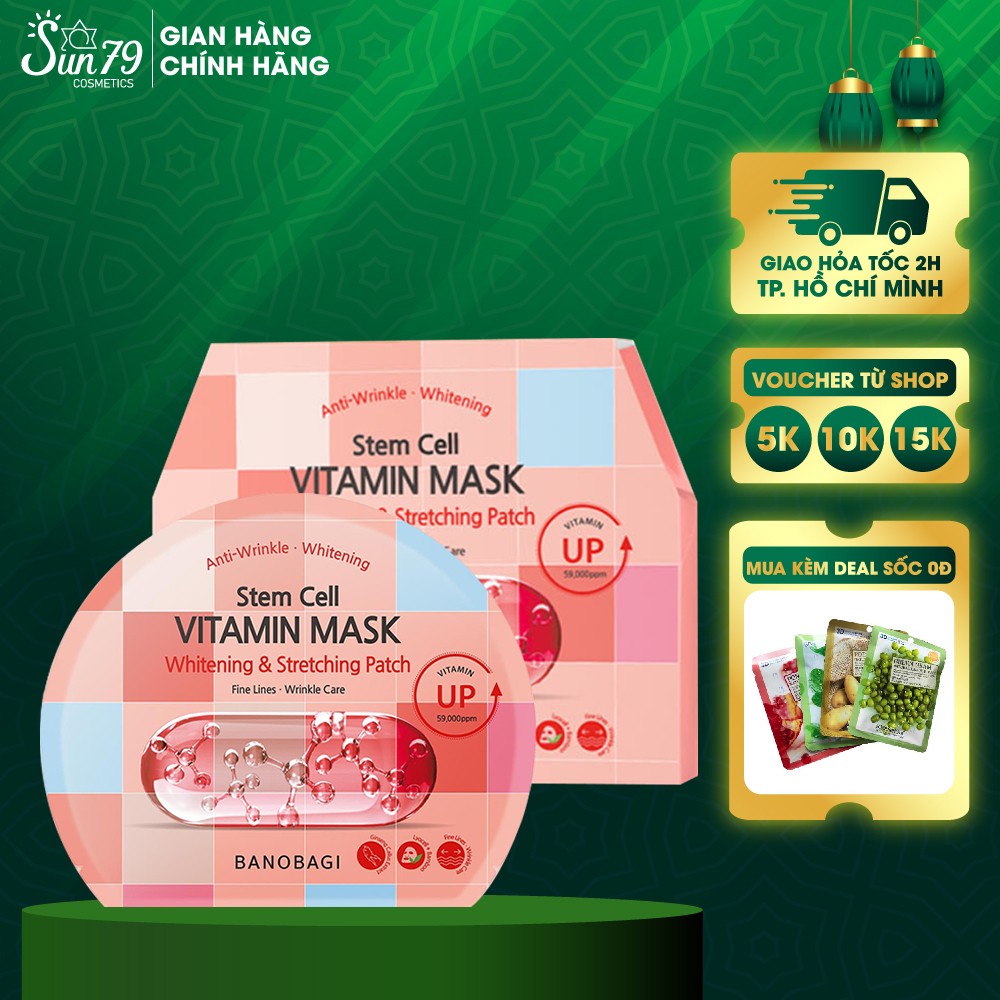 Box Of 10 BANOBAGI Brightening Masks, Supports Lifting Stem Cell ...