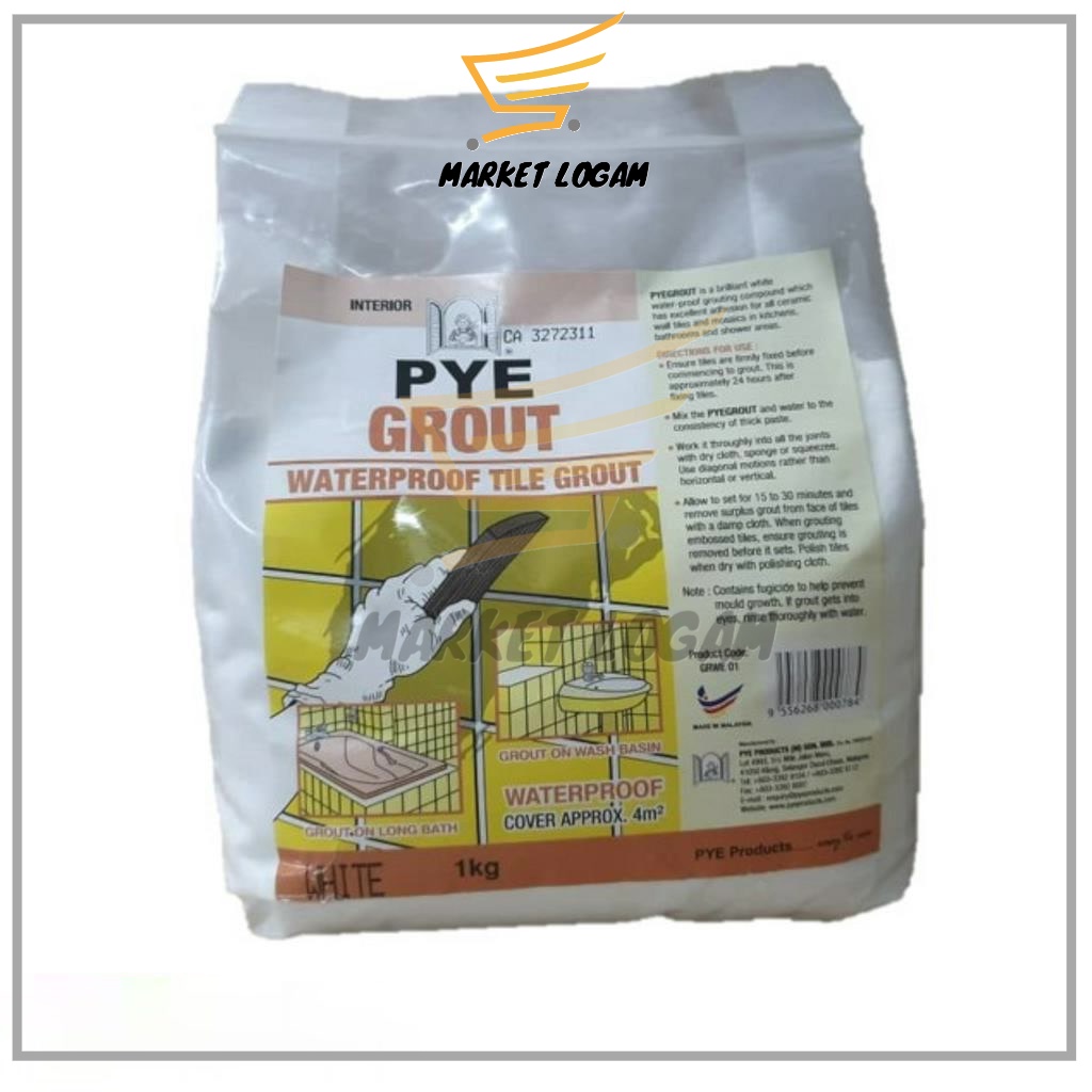 PYE Grout Waterproof Tile Grout - 1kg | Shopee Malaysia