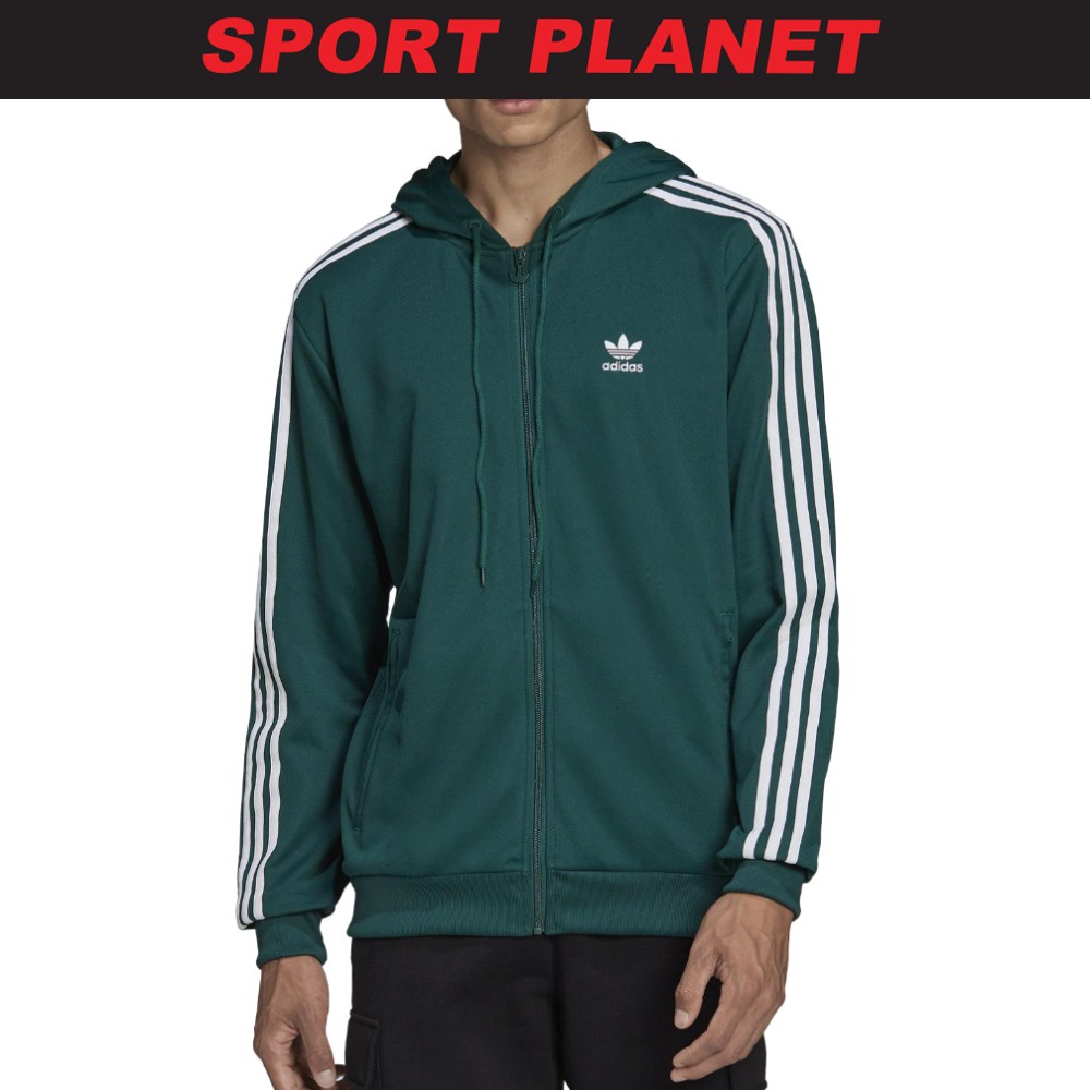 adidas Bunga Men Adicolor Classics 3-Stripes Hooded Track Jacket Shirt ...