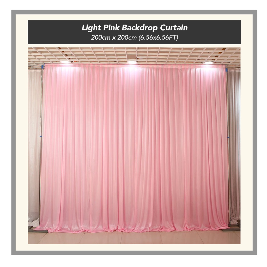 ACEVE DREAM READY STOCK IceSilk Backdrop Curtain Cloth Deco Wedding ...