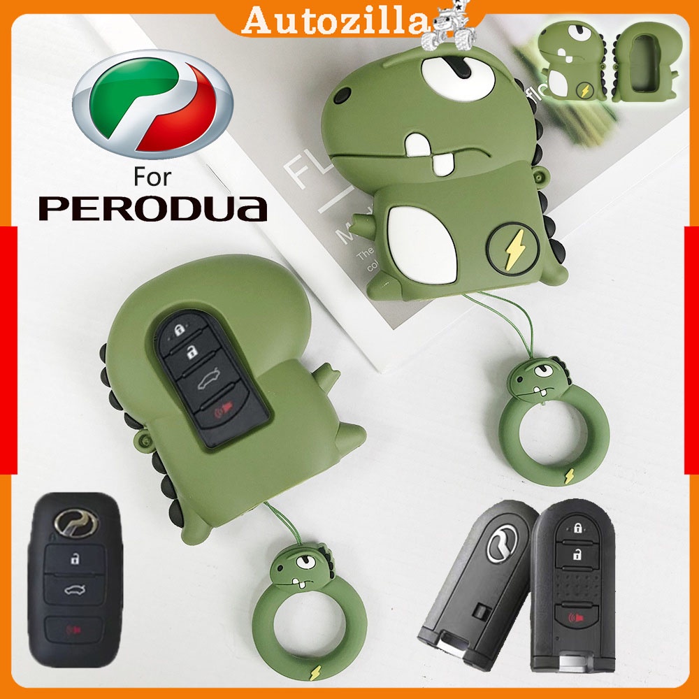 NEW PERODUA Car Key Cover Case ATIVA MYVI BEZZA AXIA ARUZ Cartoon Cute ...