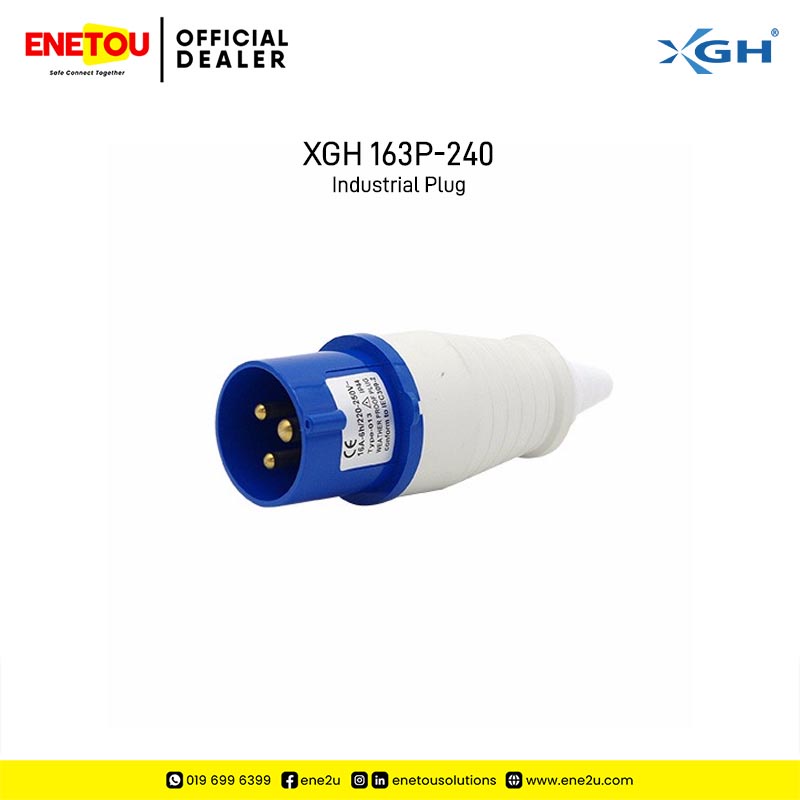 XGH PLUG 16A, 2P + E (BLUE) IP44 | Shopee Malaysia