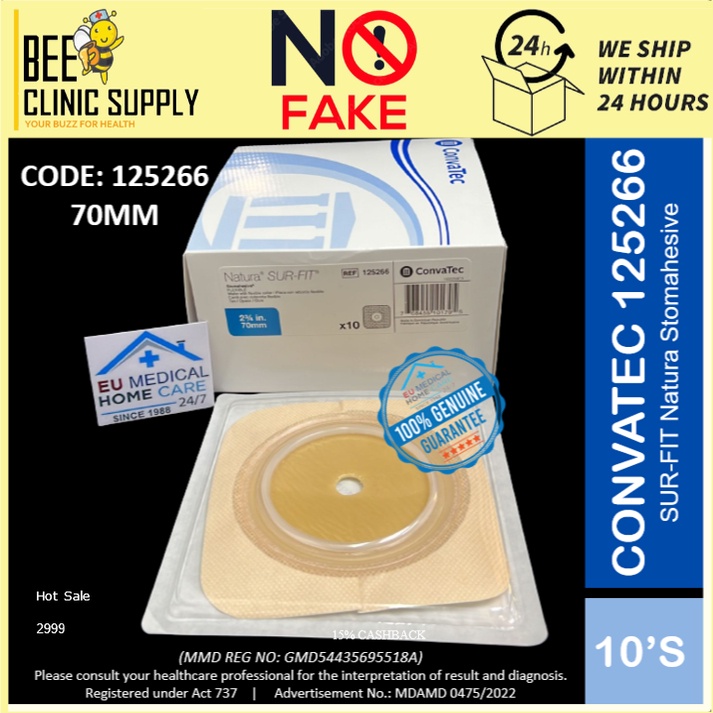125266 - Convatec Surfit Natura Stomahesive Flexible Wafer 70mm Sur-fit ...
