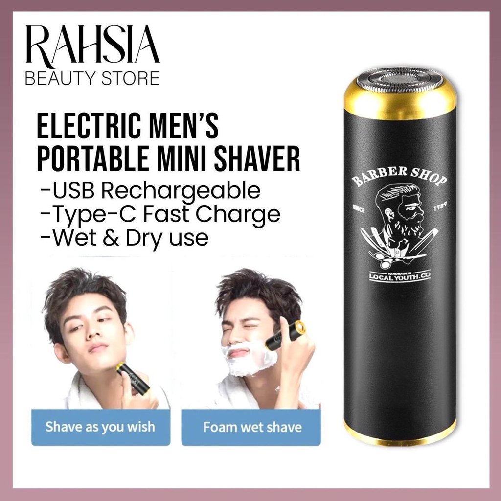 Men’s Portable Rechargeable Electric Mini Shaver Wet And Dry Waterproof ...