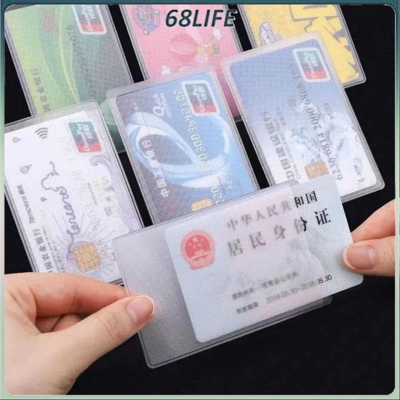 [M'sia Stock] Waterproof Transparent Pvc Card Cover Silicone Plastic ...