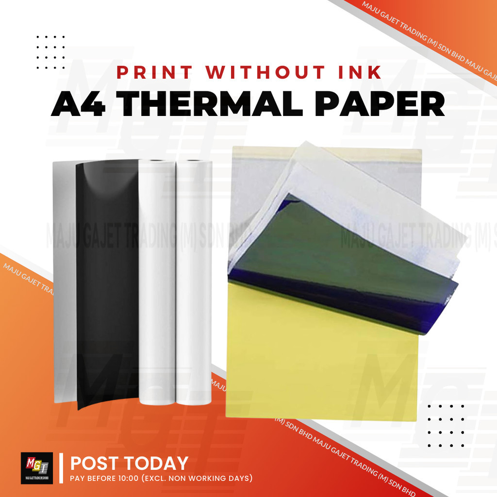 A4 Thermal Paper Roll Transfer Paper Tattoo Stencil Paper Stack Fanfold ...