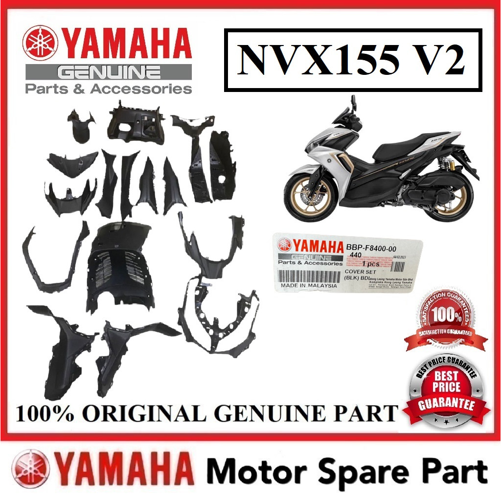 (100% ORIGINAL) YAMAHA NVX155 V2 INNER SET (17PCS) // BBP-F8400-00 ...