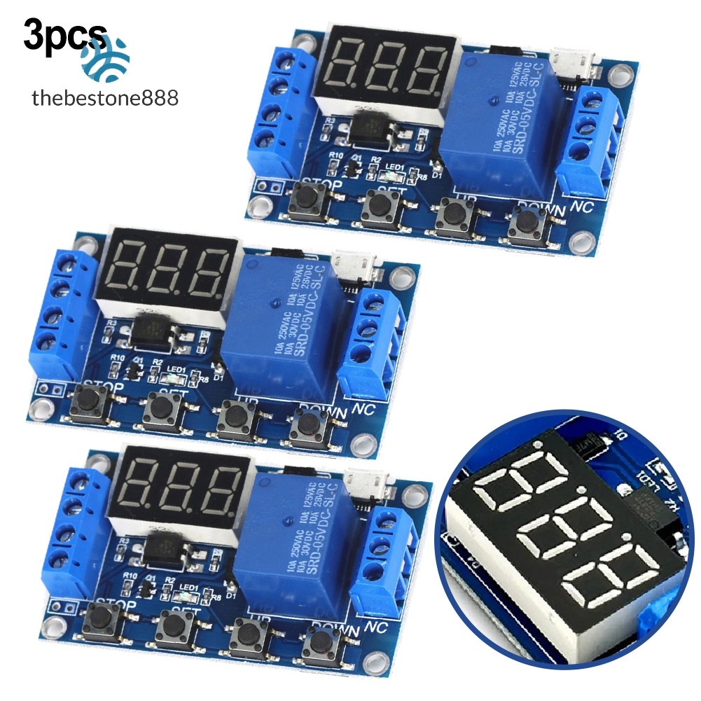 [THEBEST] 1 Channel 5V Relay 6-30V Relay Module OFF/ON Switch Trigger Time Delay Circuit ...