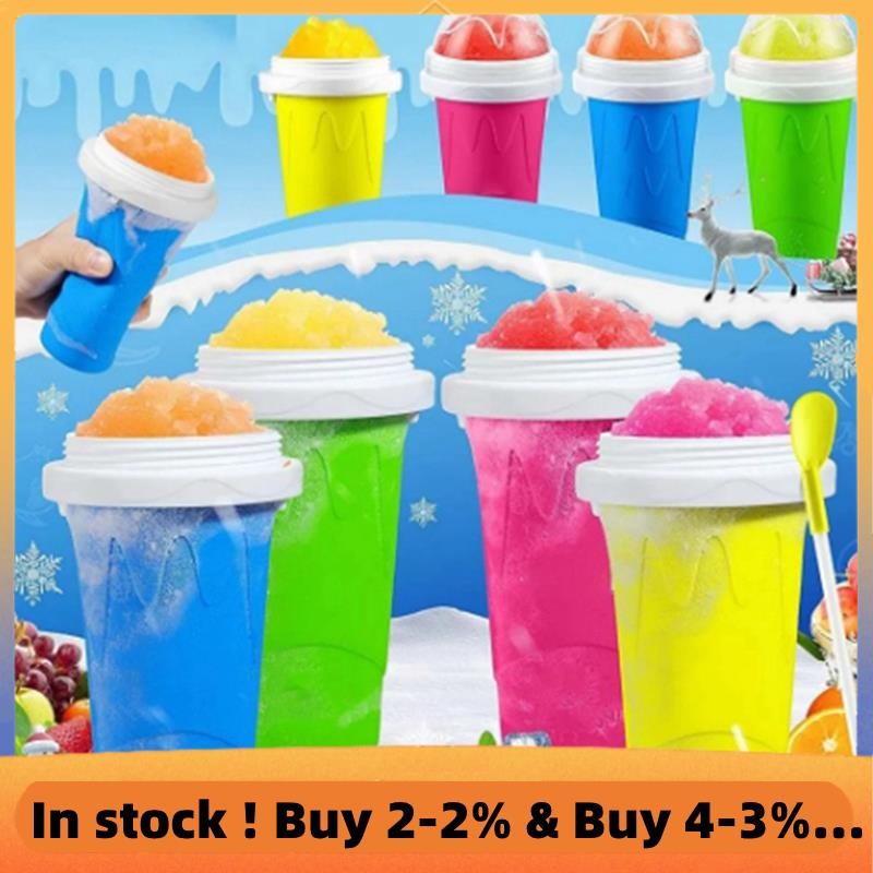 DIY Magic Slushy Maker Squeeze Cup, Portable Smoothie Squeeze Cup for ...