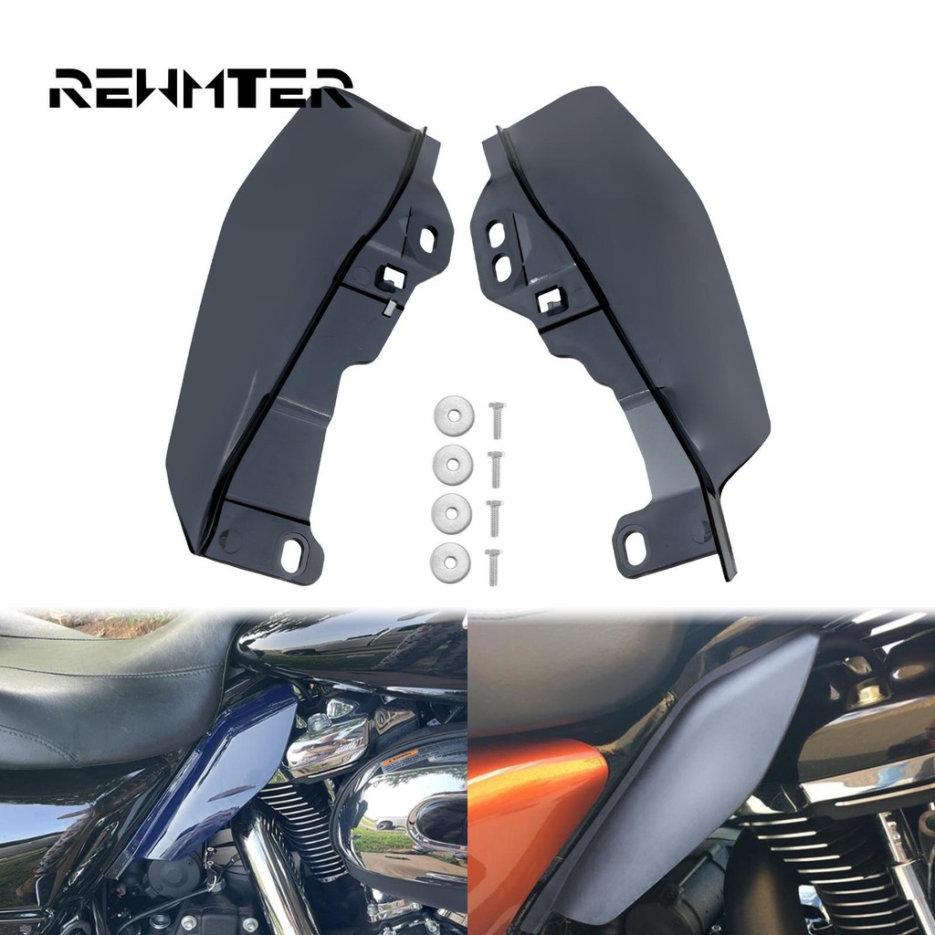 2X Motorcycle Mid-Frame Air Heat Deflector For Harley Touring Electra ...