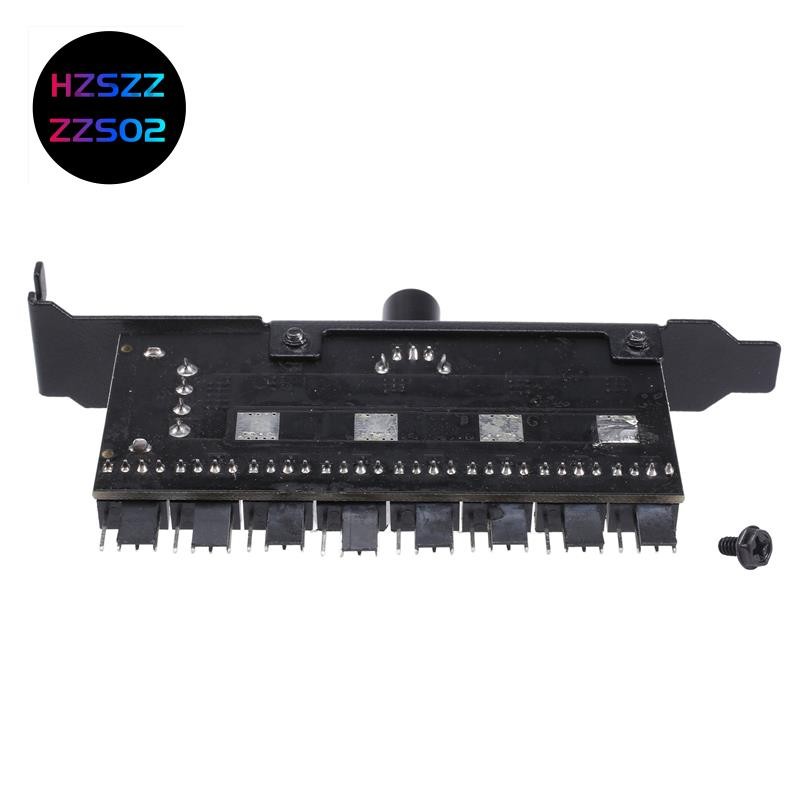 Pc 8 Channels Fan Hub Cooling Fan Speed Controller for CPU Case HDD VGA ...