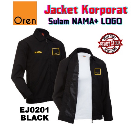 OREN SPORT Jacket Korporat Eksekutif Hitam Corporate Jacket Executive ...