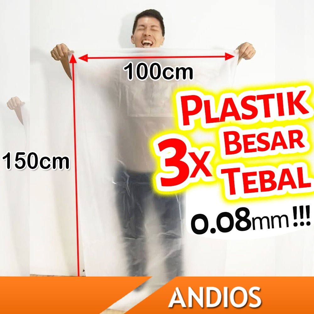 Beg Plastik Besar Tebal Heavy Duty Clear Transparent Plastic Bag Large ...