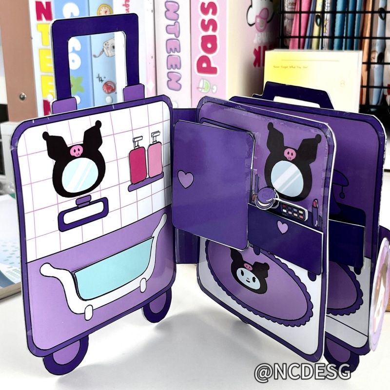 kuromi book Arts & Crafts diy Sanrio Luggage Educational Toys Mymelody ...