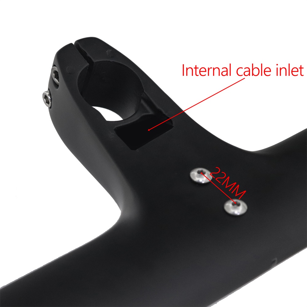 KOCEVLO Road Bike Carbon Handlebar Cycling Integrated Handlebar For ...