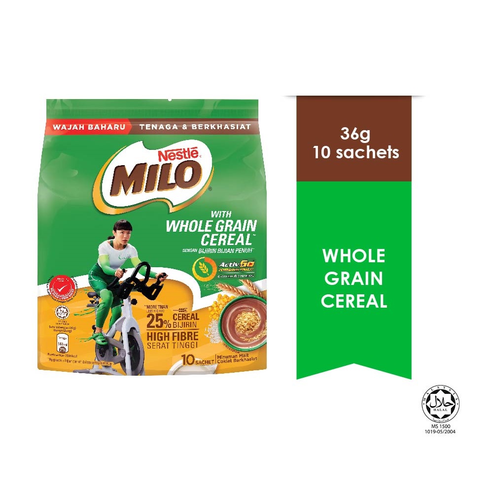 MILO® with Whole Grain Cereal 10 sticks (36g) | Shopee Malaysia