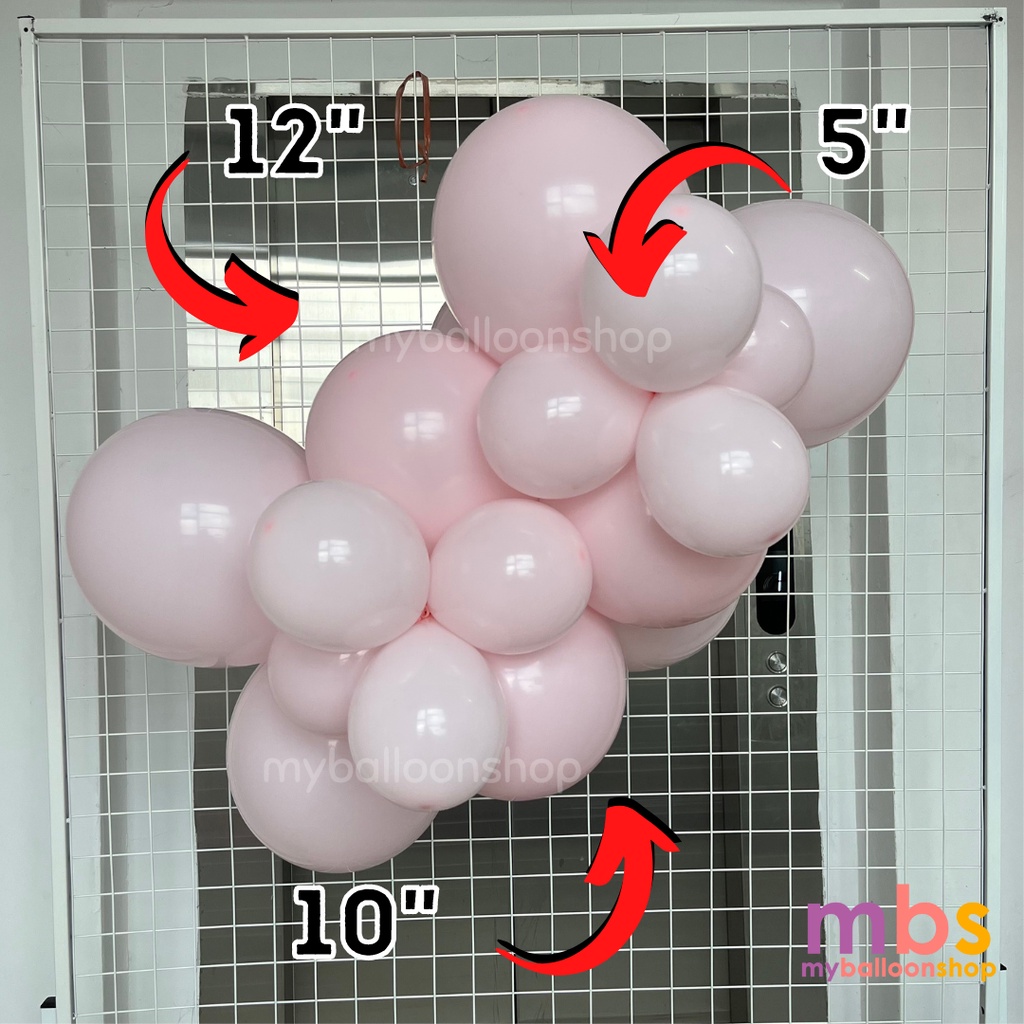 SKYTEX - Standard MACAROON PINK Color Balloons (SKX) | Shopee Malaysia
